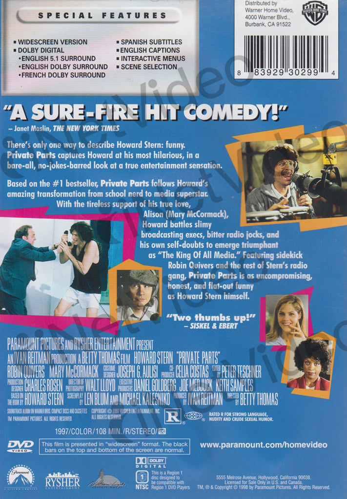 Howard Stern Private Parts Poster