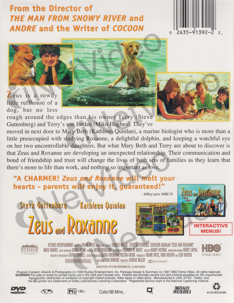 Zeus And Roxanne (Snapcase) on DVD Movie