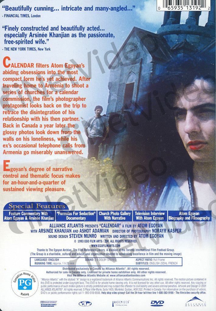 Calendar on DVD Movie