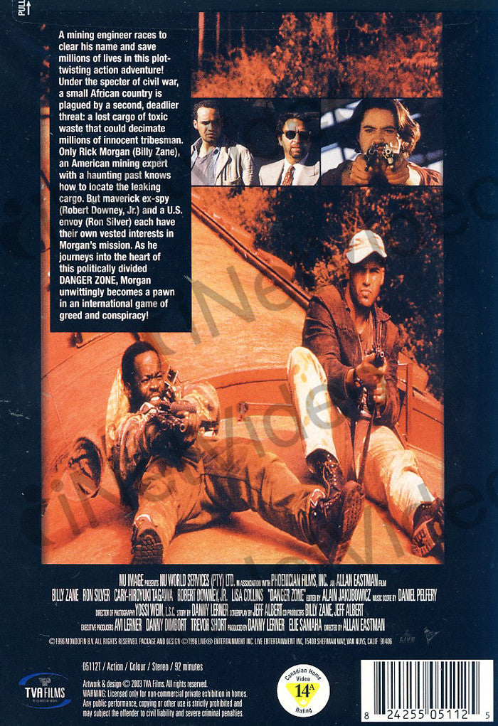 Danger Zone on DVD Movie