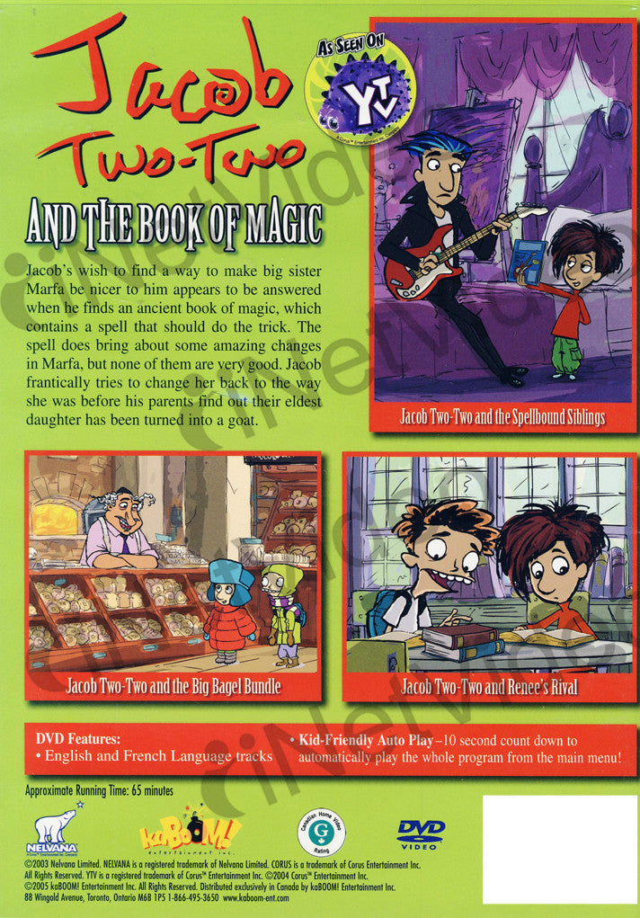 Jacob Two - Two And the Book of Magic on DVD Movie