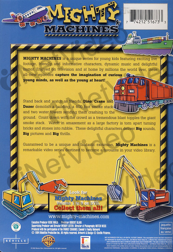 Mighty Machines - At the Demolition Site on DVD Movie