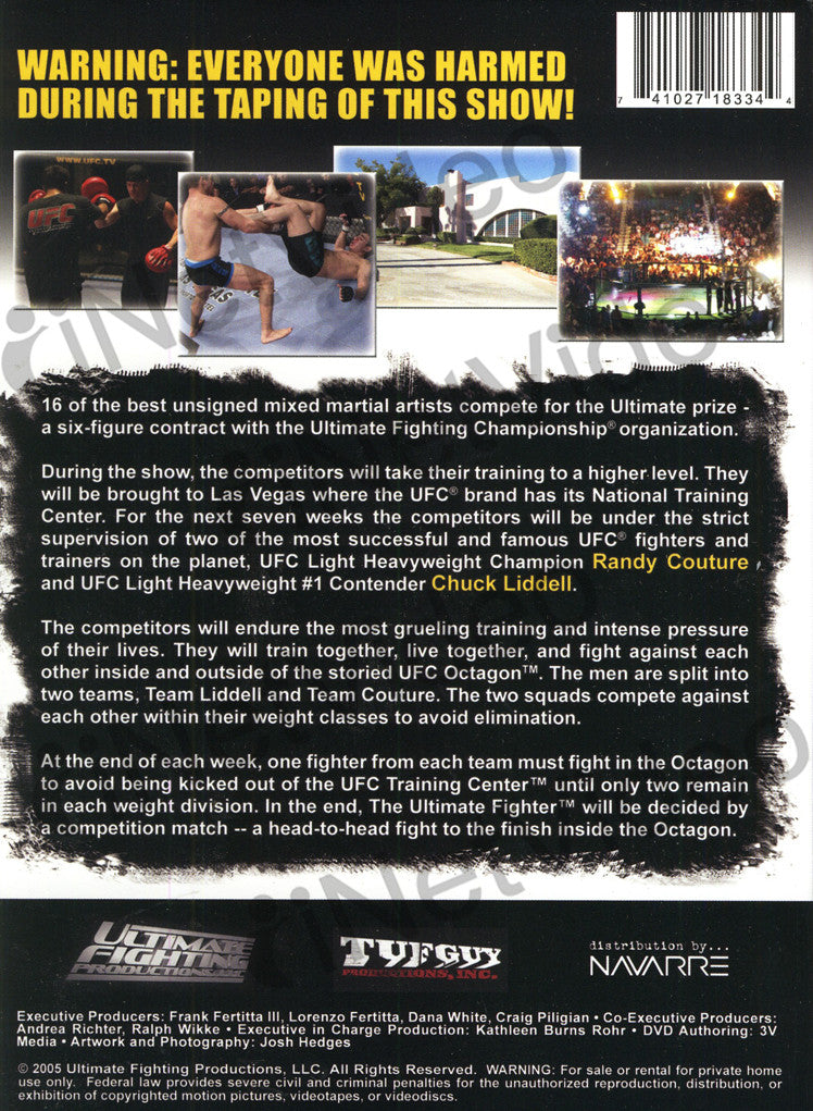 UFC Presents The Ultimate Fighter Uncut, Untamed and Uncensored! Season ...