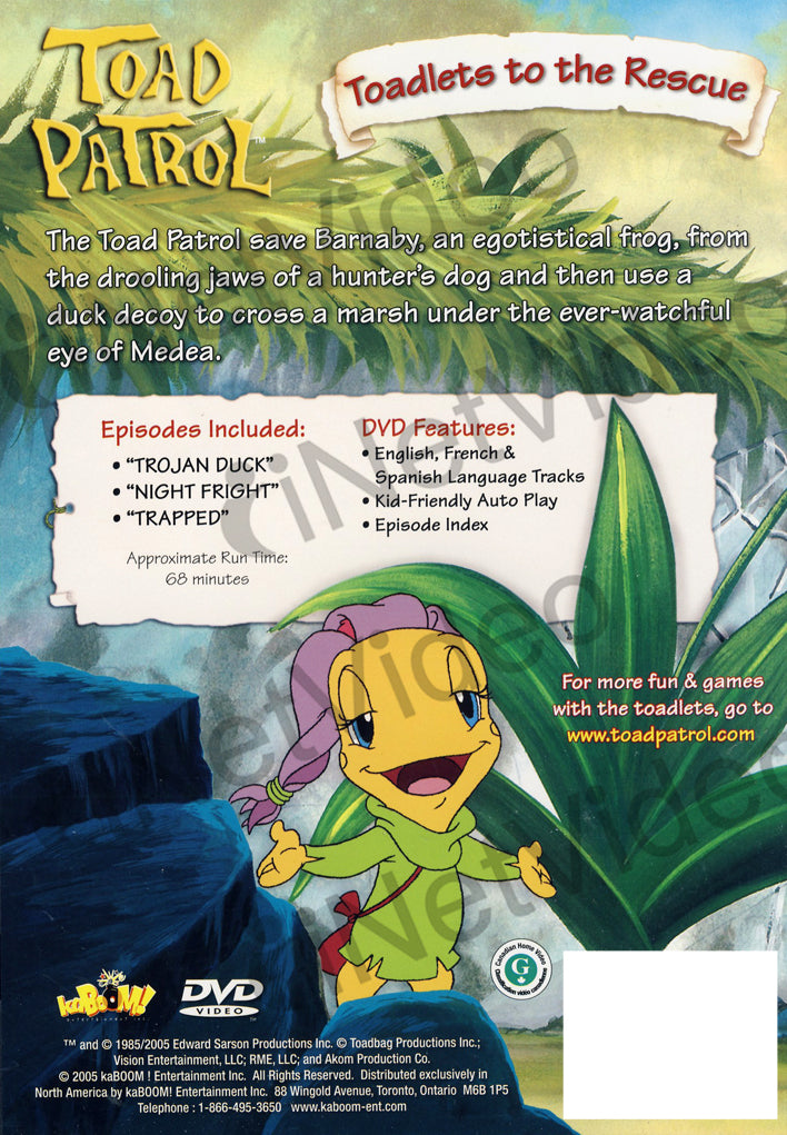 Toad Patrol: Toadlets to the Rescue on DVD Movie