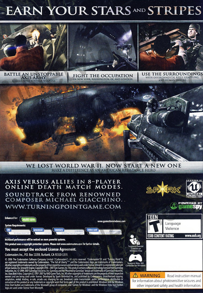 Turning Point - Fall of Liberty (PC) on PC Game